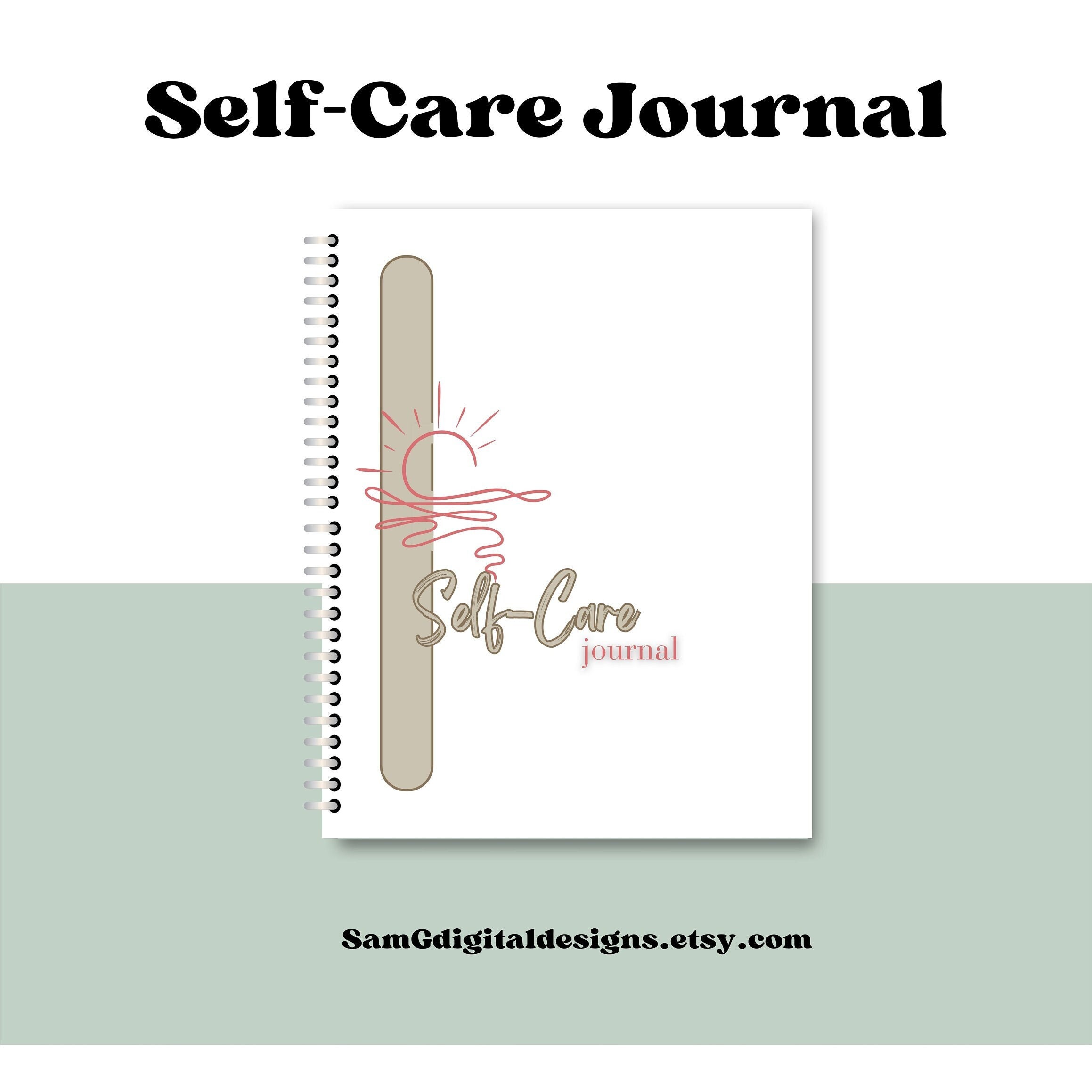 Mood Tracker Self Care Journal, Habit Tracker, Self Care Checklist ...