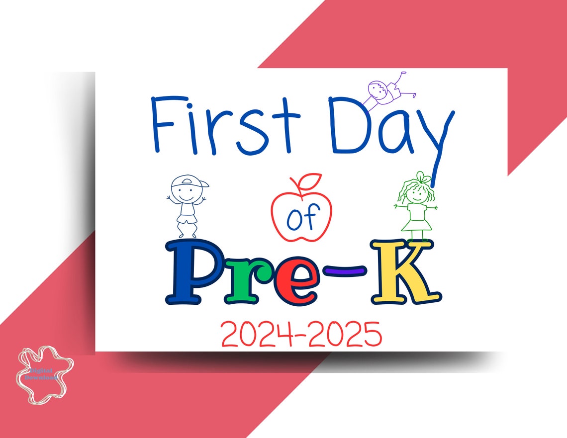 First Day of School Sign Printable, First Day Last Day of School Sign ...