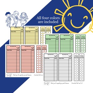 Reading Tracker, Printable Bookmark, Student Book Tracker, Reading Log ...