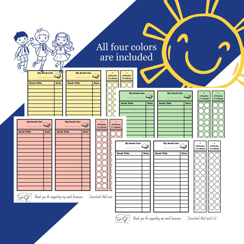 Reading Tracker, Printable Bookmark, Student Book Tracker, Reading Log ...