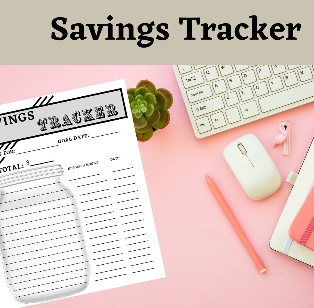 Savings Tracker, Money Challenge, Savings Challenge, Digital Download ...