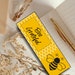 Printable Bookmarks, Bee Theme, Unique Bookmarks, Bookmark for Reader ...