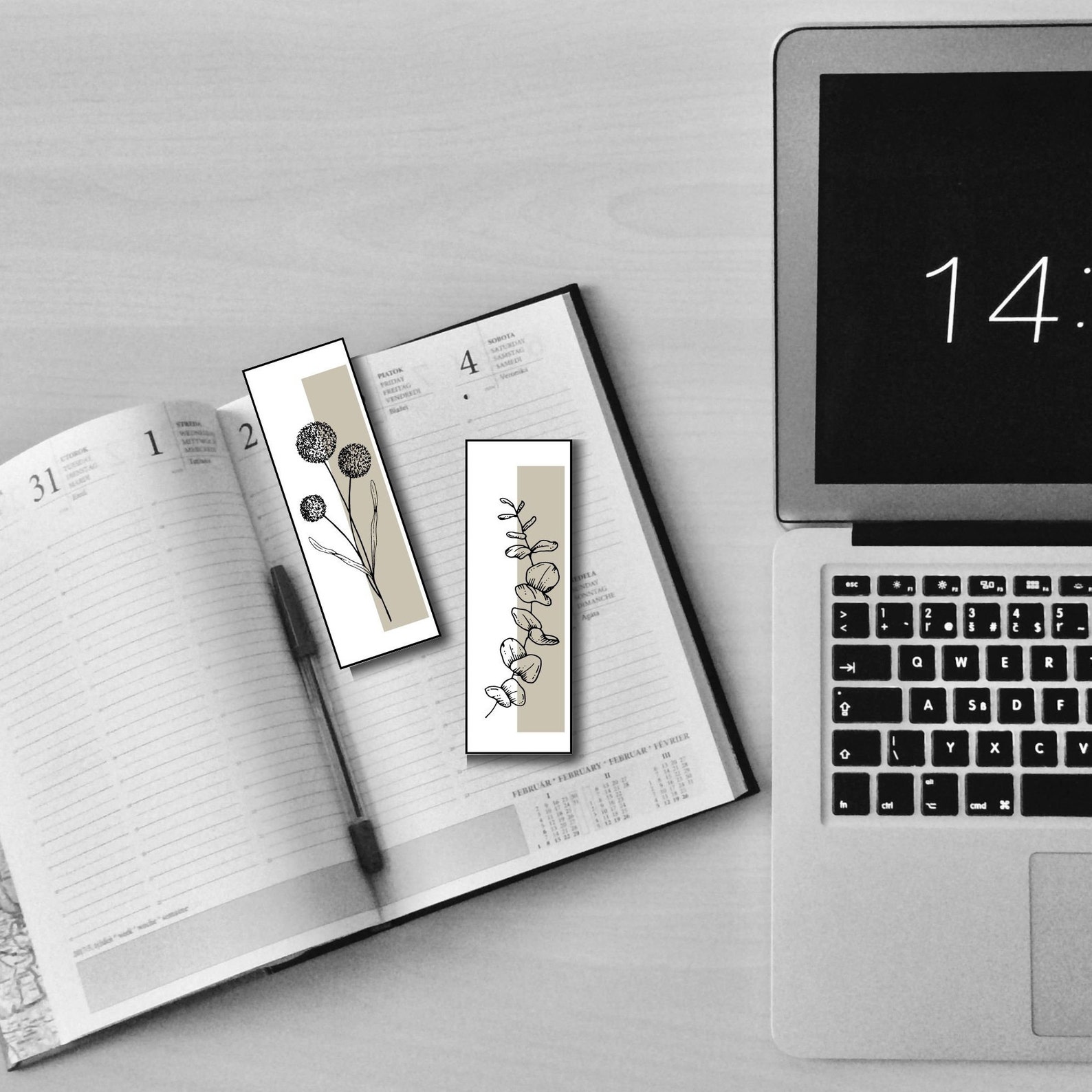 Printable Bookmarks, Unique Bookmarks, Bookmarks for Women, Modern ...