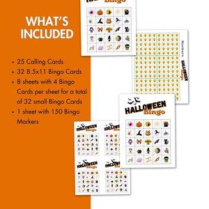 Halloween Bingo, Printable Bingo Halloween, Halloween Party Game ...