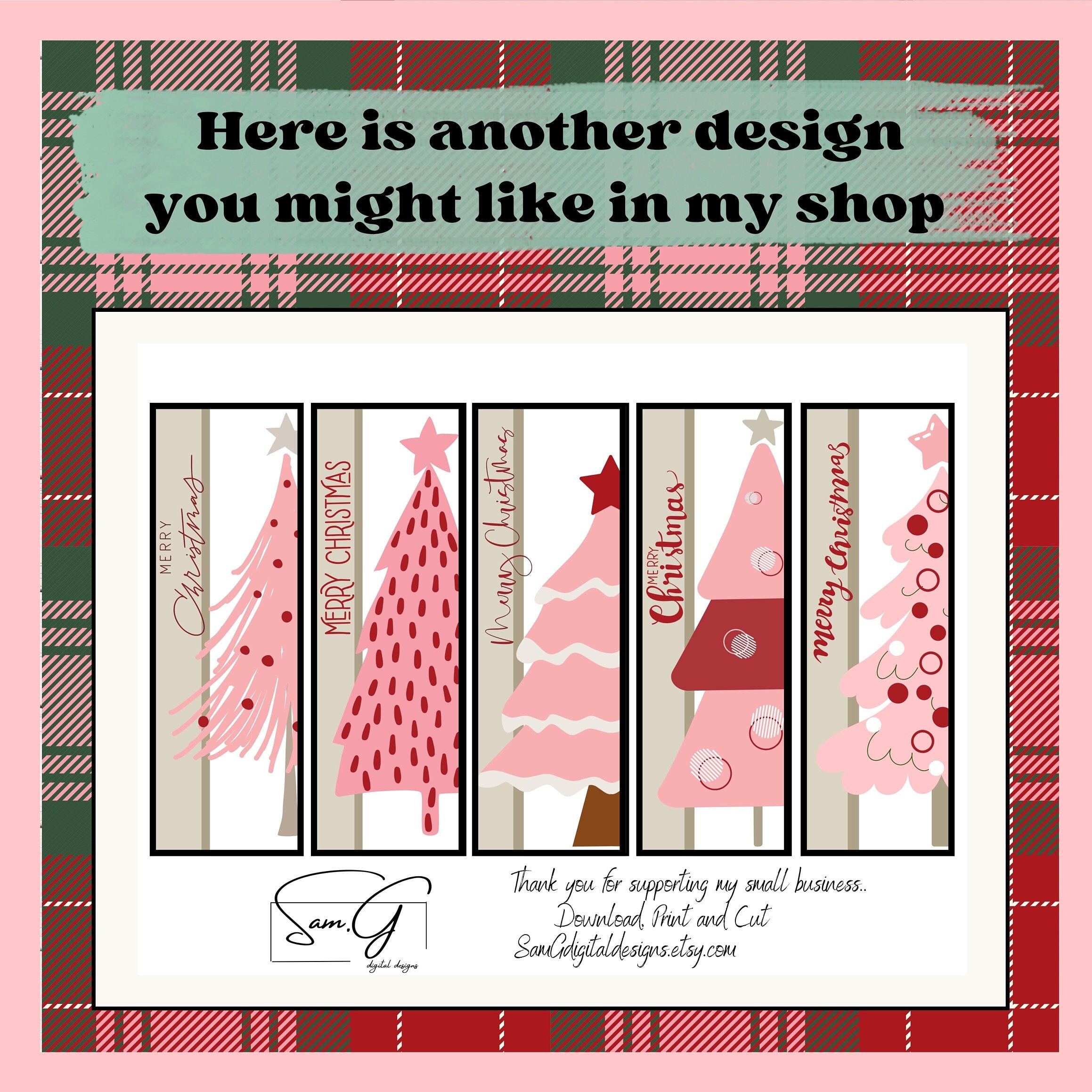 Printable Bookmarks Christmas Nativity Bookmark Set Set of 5 - Etsy