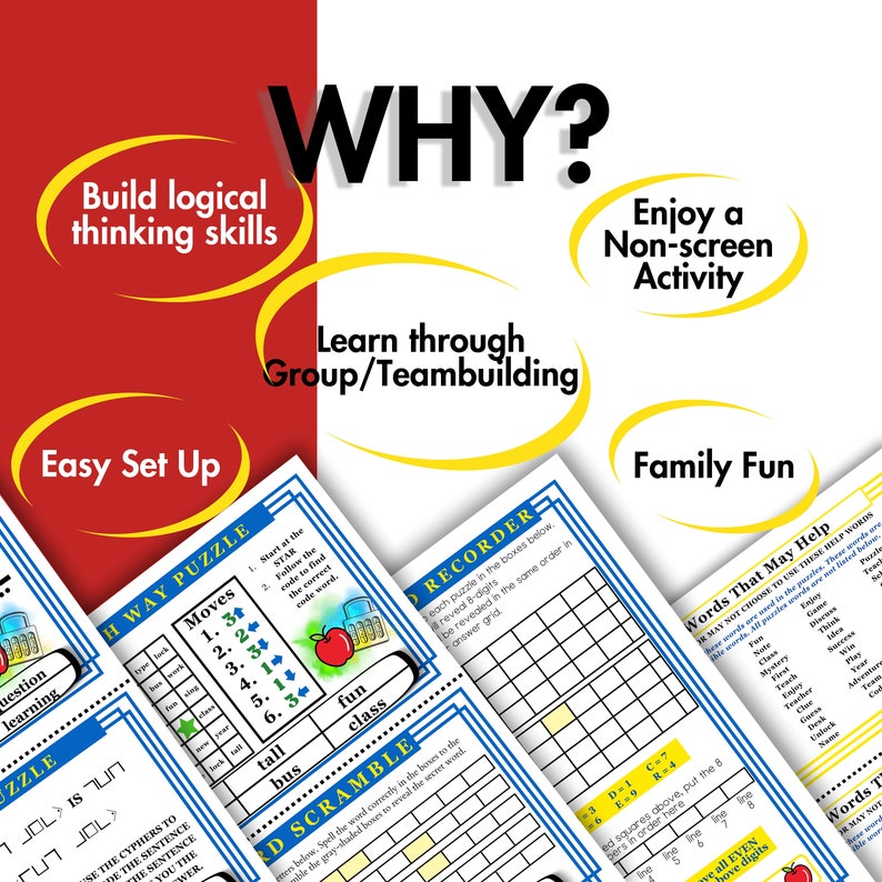 Back to School Escape Room for Kids Printable Escape Room Kit First Day ...