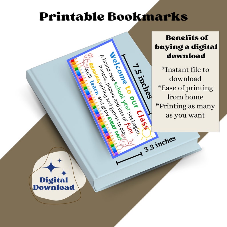 Printable Bookmarks Back to School Poem, Teacher to Students, Back to ...