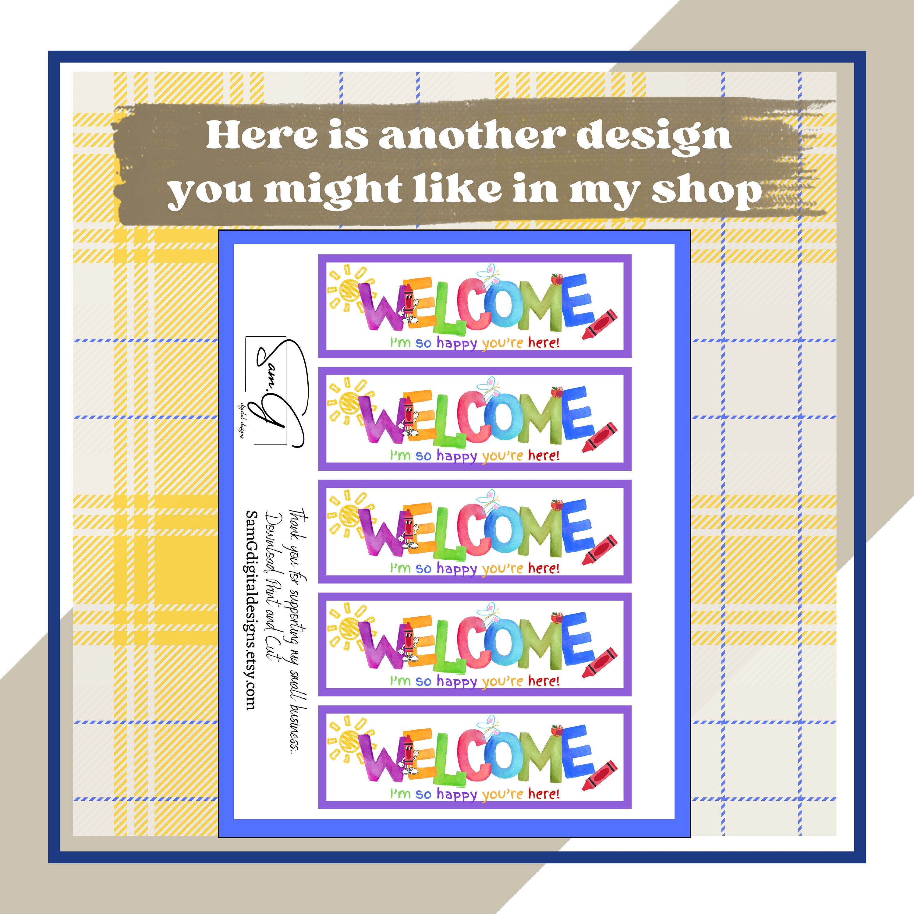 Printable Bookmarks Teacher Welcome to Students Letter, Beginning of ...