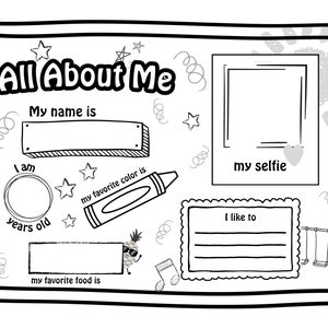 All About Me Back to School Activity, Printable First Day of School ...