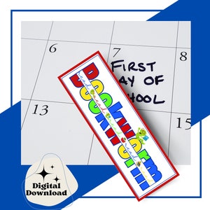 Printable Bookmarks for the Bookworm, Reader Gifts, Colorful Bookworm ...