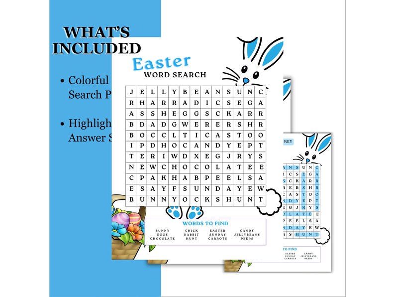 Word Search Printables, Word Find Games, Easter Puzzle Word Search ...