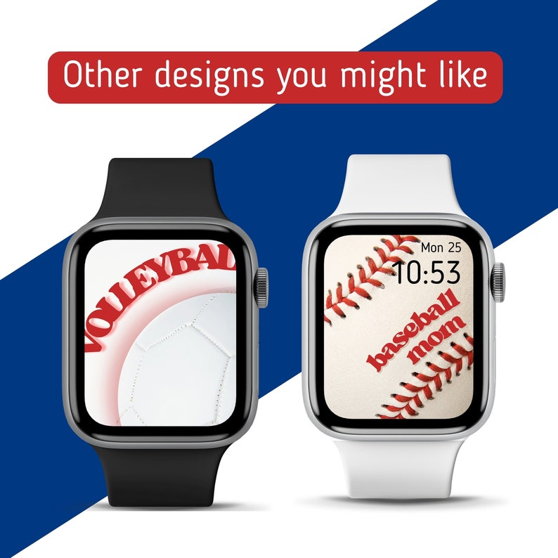 Volleyball Mom Watch Face Wallpaper, Sports Watch Face, Compatible ...