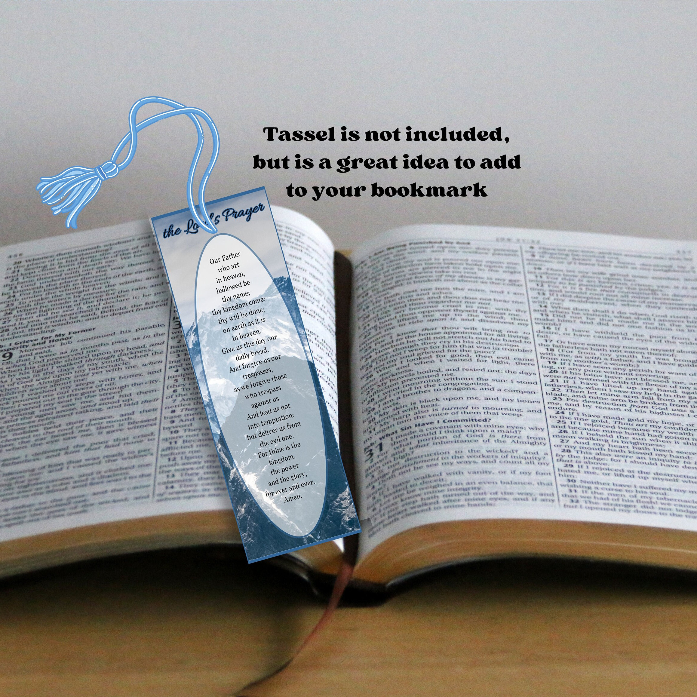 Bible Verse Book Mark, the Lord's Prayer Printable Bookmarks, Unique ...