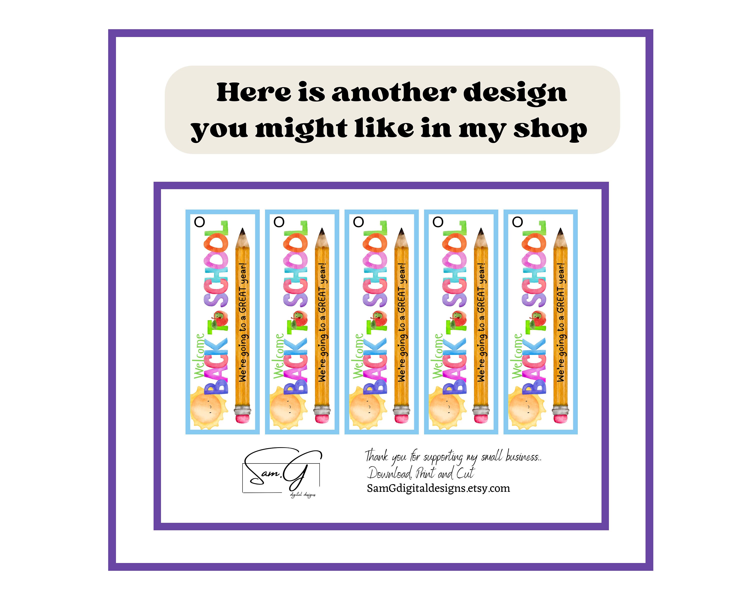 Printable Bookmarks for the Bookworm, Reader Gifts, Colorful Bookworm ...