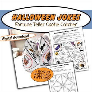 Fortune Teller, Halloween Jokes, Cootie Catcher, Printable Games, Party ...
