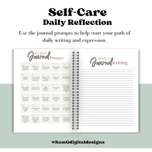Mood Tracker Self Care Journal, Habit Tracker, Self Care Checklist ...