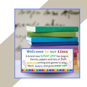 Printable Bookmarks Back to School Poem, Teacher to Students, Back to ...