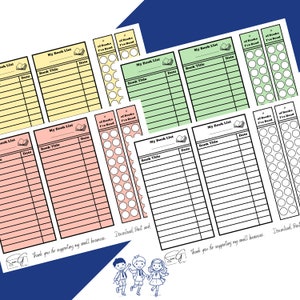 Reading Tracker, Printable Bookmark, Student Book Tracker, Reading Log ...
