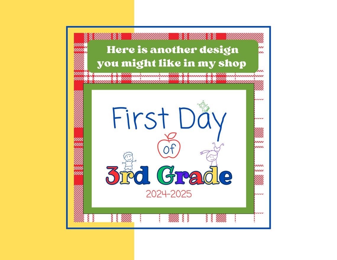 First Day of School Sign Printable, First Day Last Day of Kindergarten ...