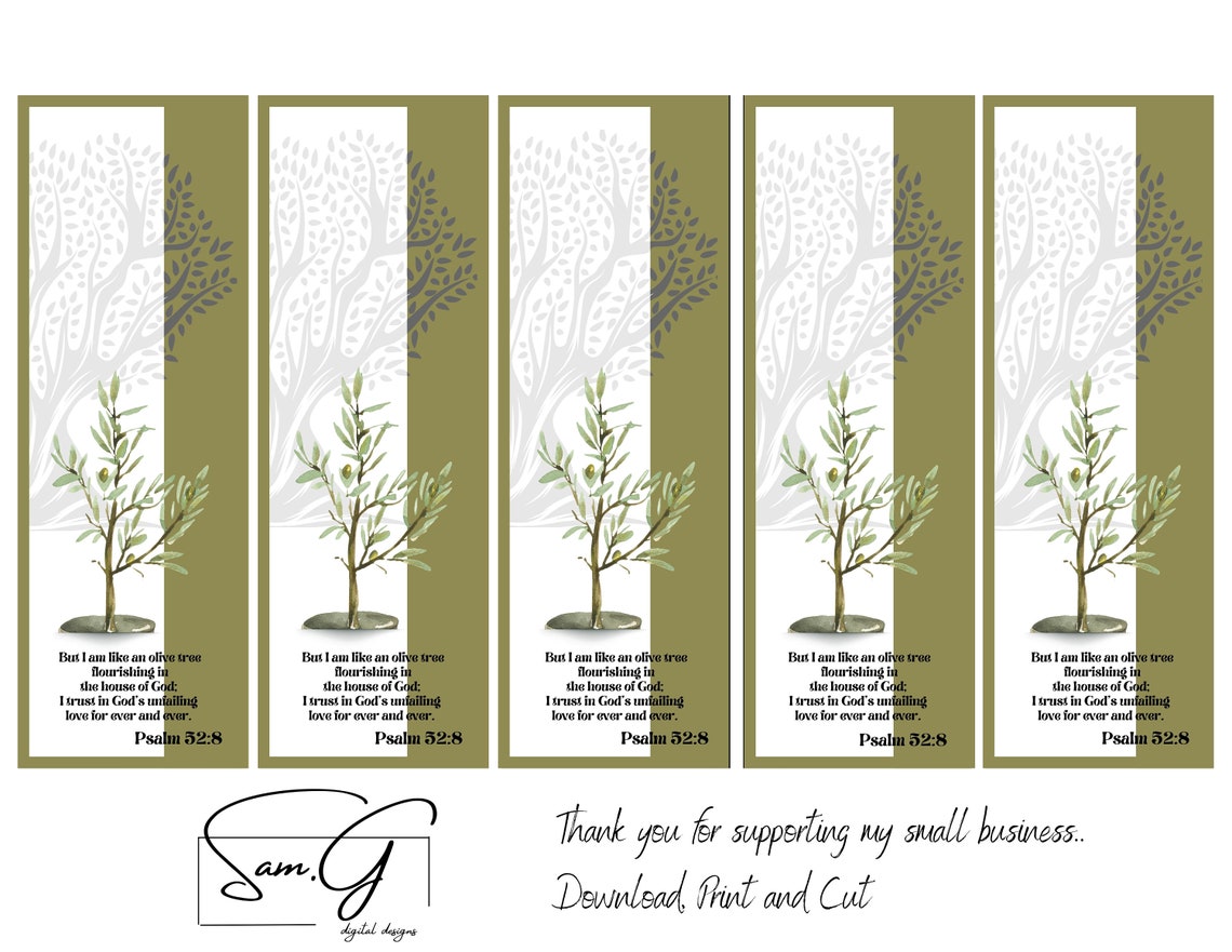 Bookmarks Bible Verses, Printable Bookmarks, Aesthetic Bookmark, Unique ...