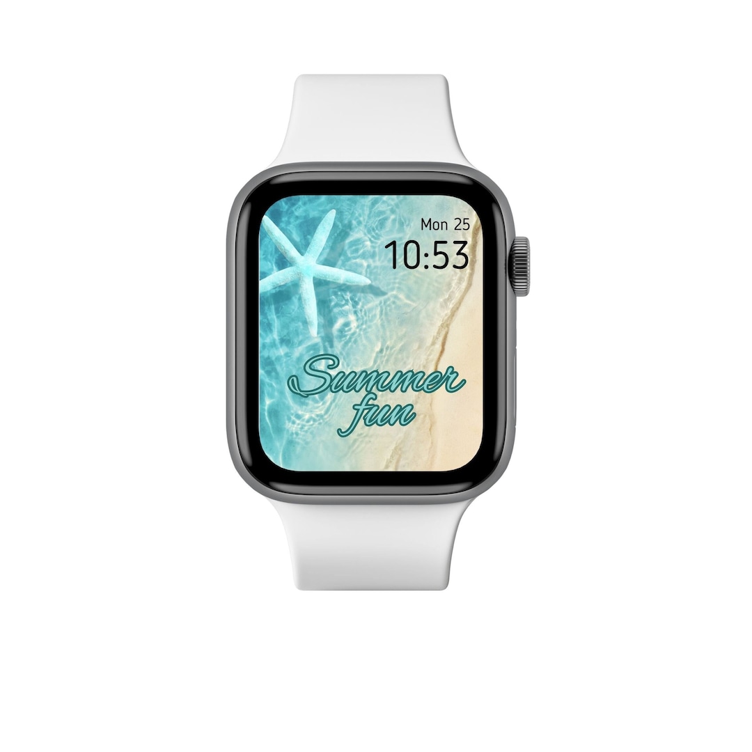 Summer Watch Face Watch Wallpaper, Summer Beach Watchface, Compatible ...