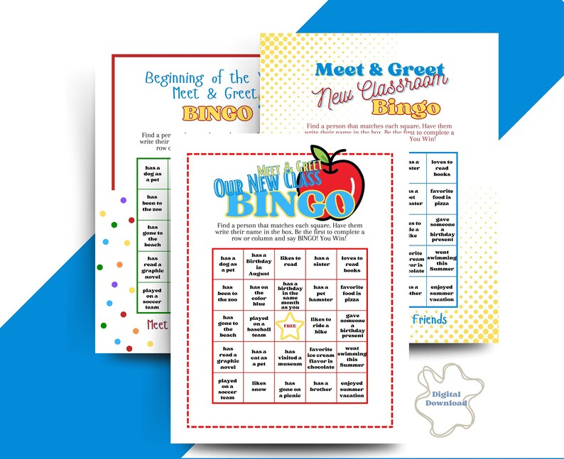 Printable Bingo First Day of School, Back to School Bingo, Back to ...
