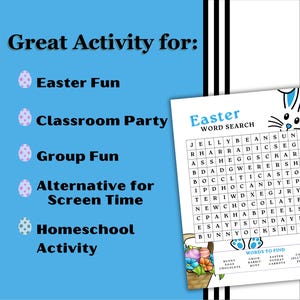 Word Search Printables, Word Find Games, Easter Puzzle Word Search ...