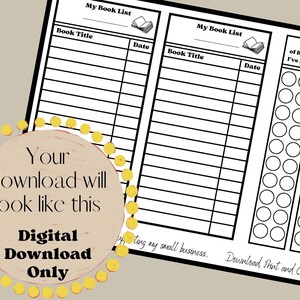 Printable Bookmarks Reading Log, Book Tracker, Reading Tracker, Digital ...