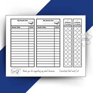Reading Tracker, Printable Bookmark, Student Book Tracker, Reading Log ...