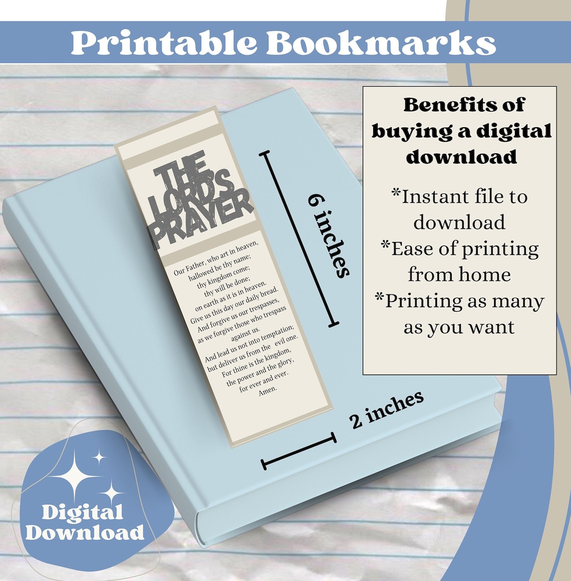 The Lord's Prayer, Printable Bookmarks, Unique Bookmarks, Our Father's ...