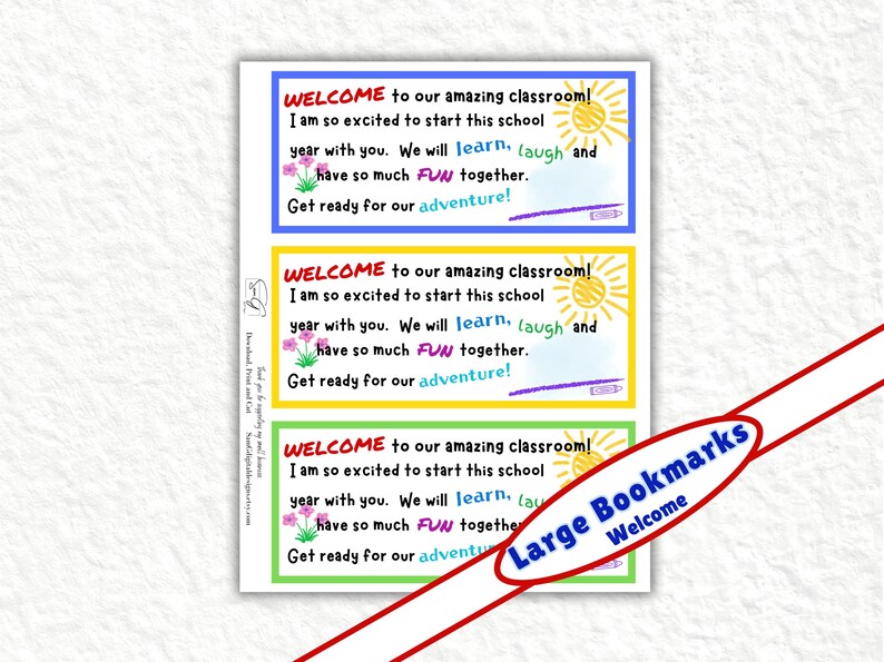 Teacher Welcome Letter | Beginning of the Year Printable Bookmarks for ...