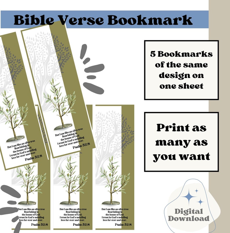 Bookmarks Bible Verses, Printable Bookmarks, Aesthetic Bookmark, Unique ...