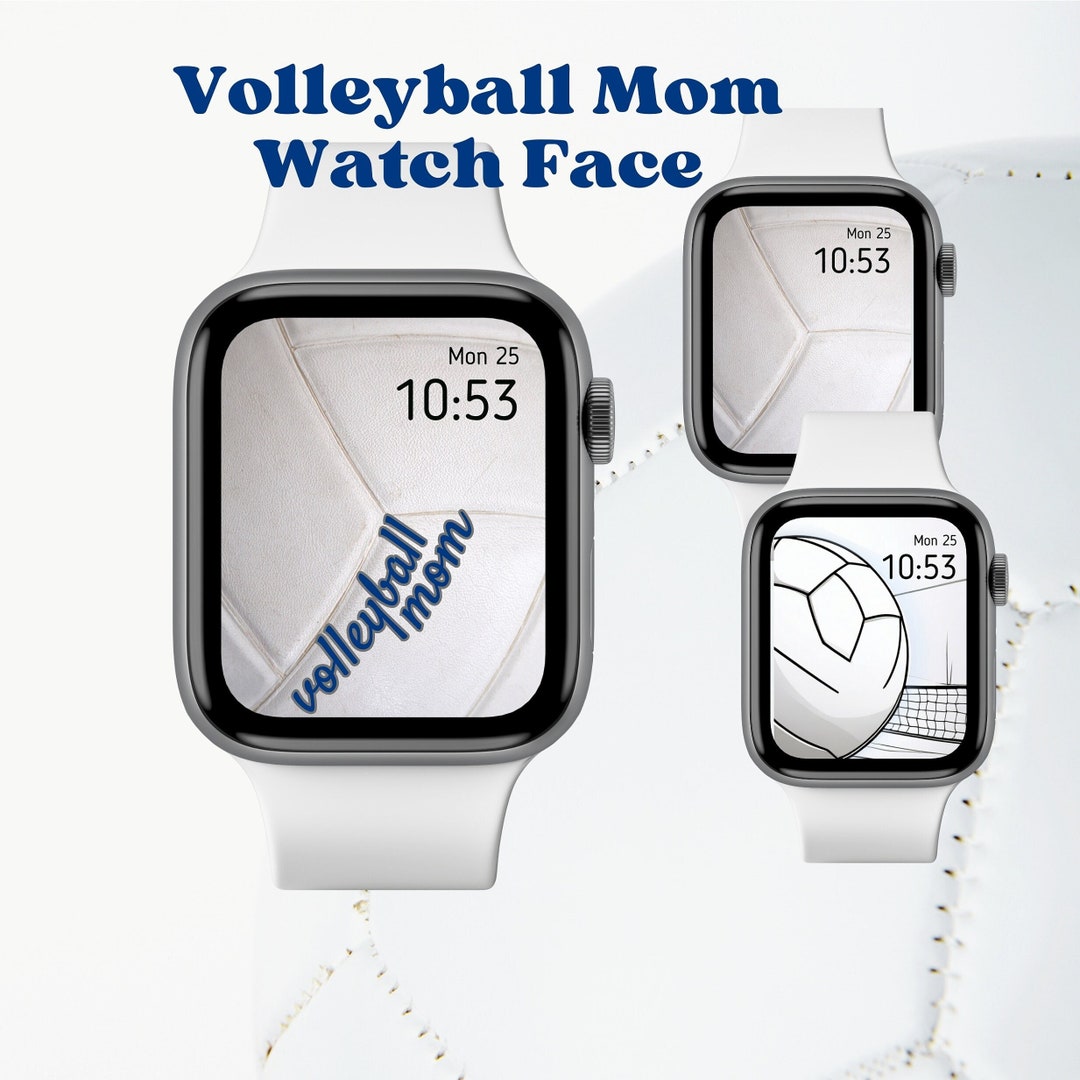 Volleyball Mom Watch Face Wallpaper, Sports Watch Face, Compatible ...