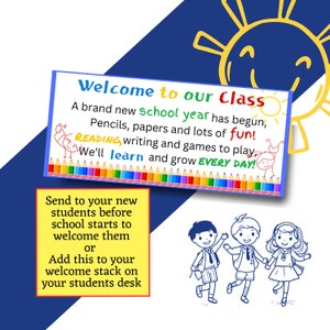 Printable Bookmarks Back to School Poem, Teacher to Students, Back to ...