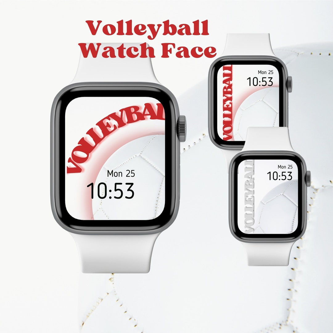 Volleyball Watch Face Wallpaper, Sports Watch Face, Compatible Apple ...