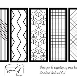 Printable Bookmarks, Coloring Bookmarks Set, Student Calming Coloring ...