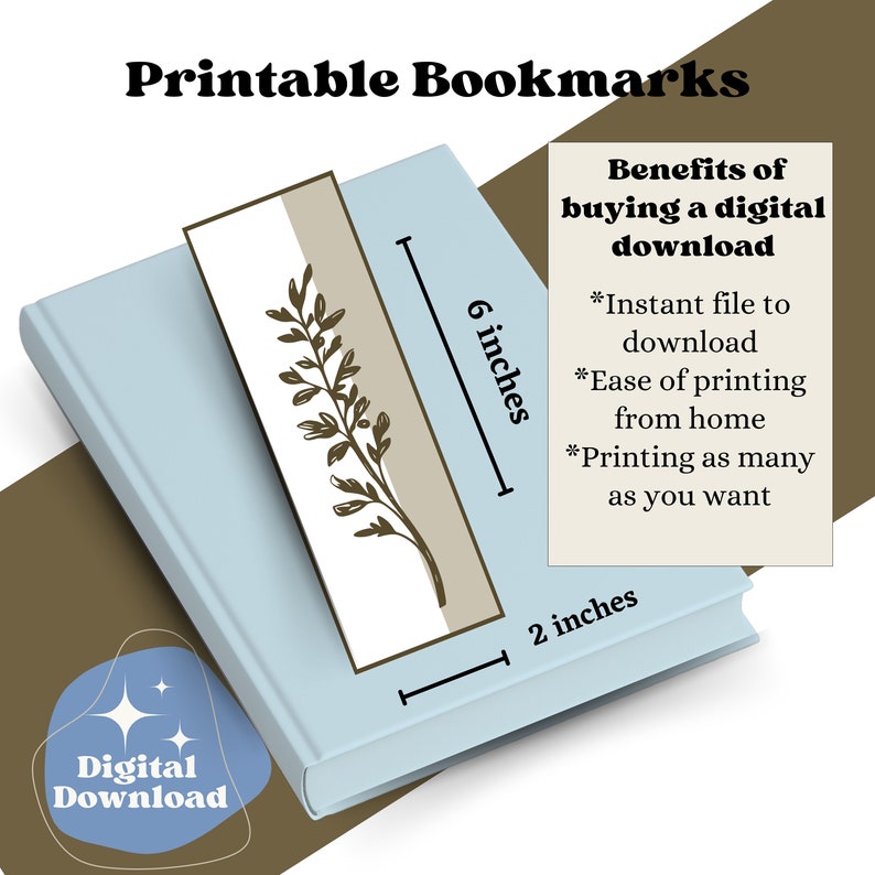 Printable Bookmarks, Unique Bookmarks, Bookmarks for Women, Modern ...