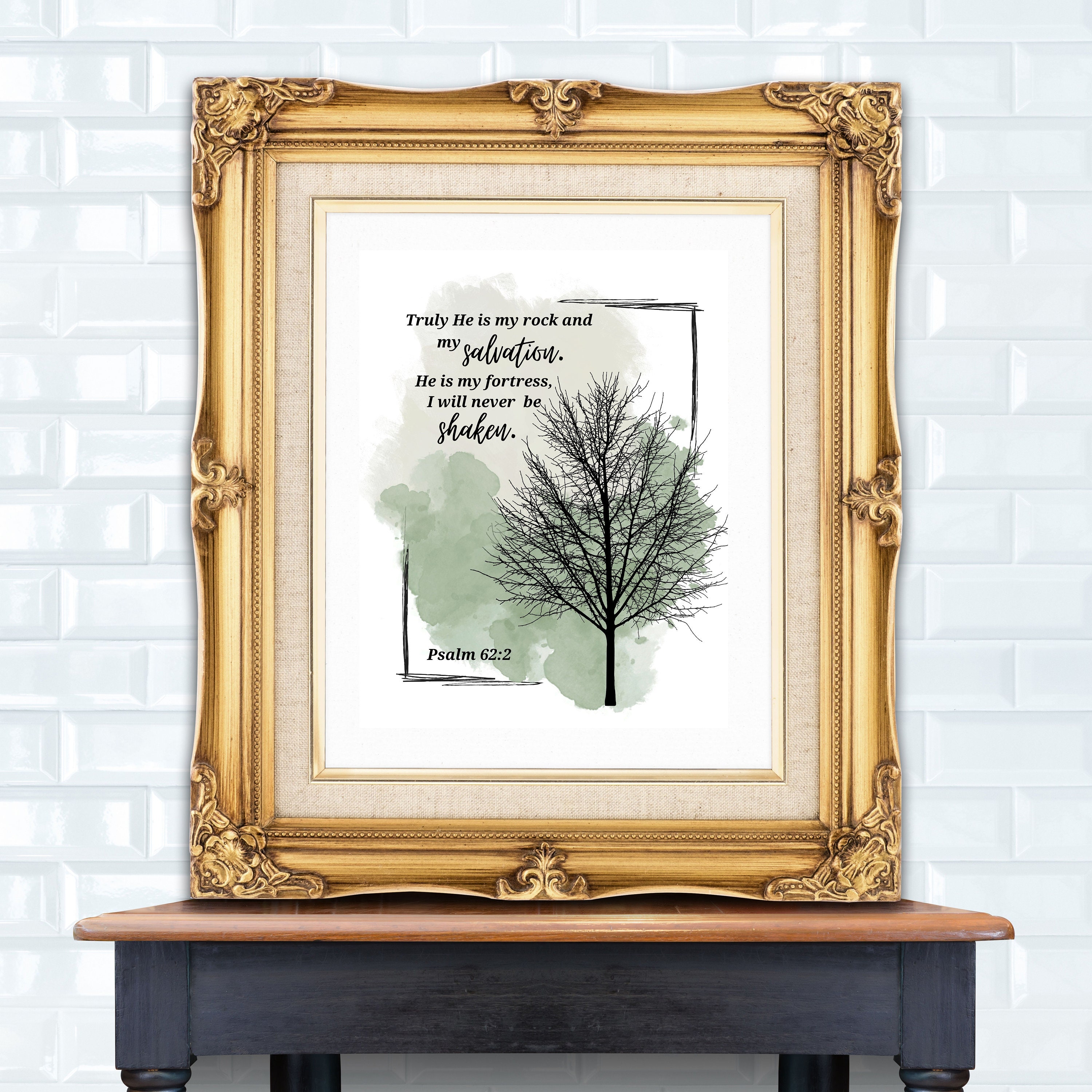 Bible Verse Printable Wall Art, Scripture Printable Art, Sage Green Art ...