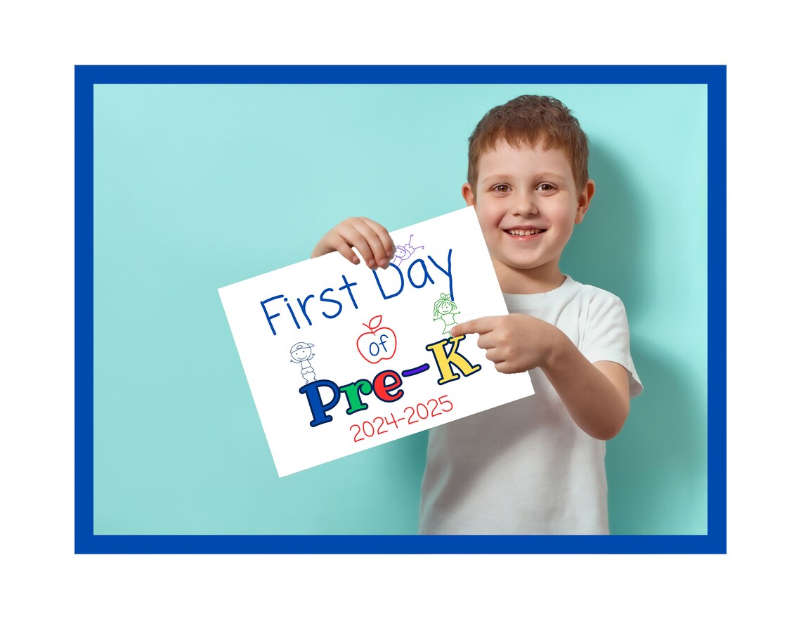 First Day of School Sign Printable, First Day Last Day of School Sign ...