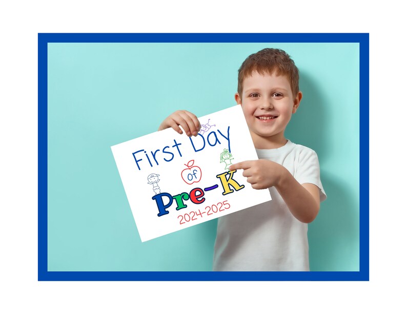 First Day of School Sign Printable, First Day Last Day of School Sign ...