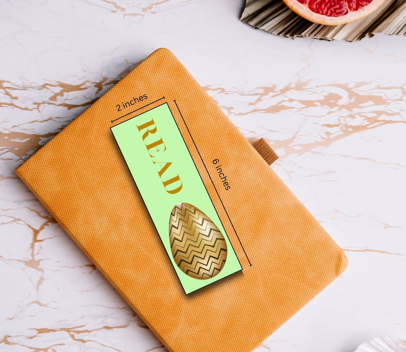 Printable Bookmarks, Golden Easter Egg, Bookworm Gift, Easter Printable ...