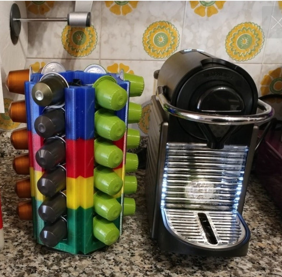 Swivelling Nespresso Capsule Holder Coffee Pods Turntable Modern ...