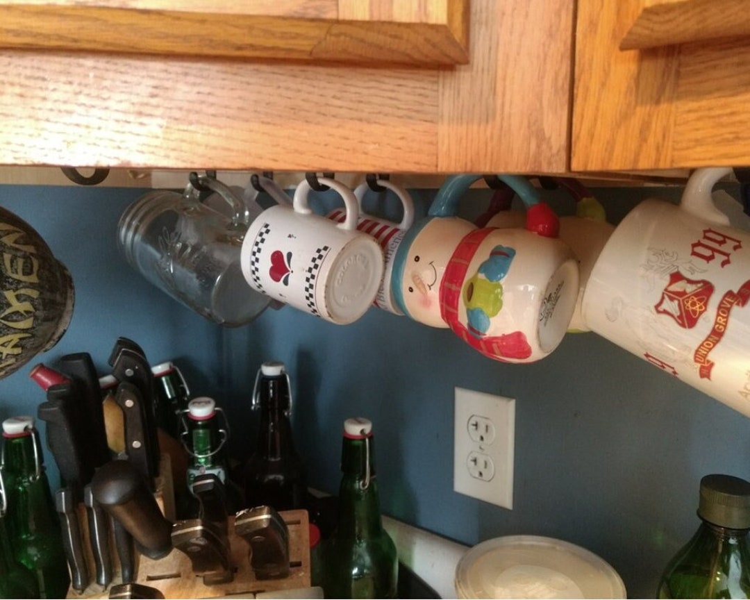 Double Mug/cup/stein Holder Kitchen Mug/cup Holder Kitchen - Etsy