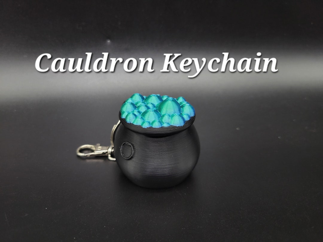 Cauldron Keychain Spooky Halloween Decor Unique Keychain - Etsy