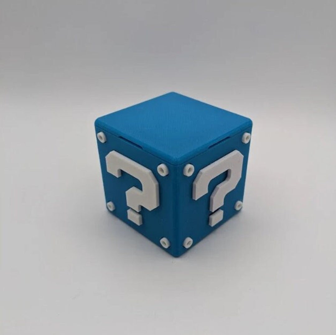 2 Colors Mario Mystery Block Piggy Bank Mario Brothers Question Mark ...