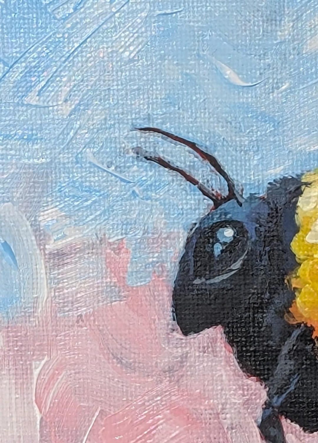 Acrylic Bumblebee - 6x6 Inches Canvas - Etsy