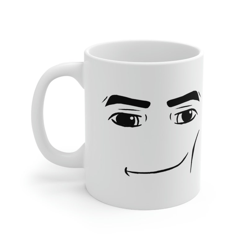 Roblox Man Face, Meme Mug, Funny Mug, Gift Idea for Kids or Friends ...