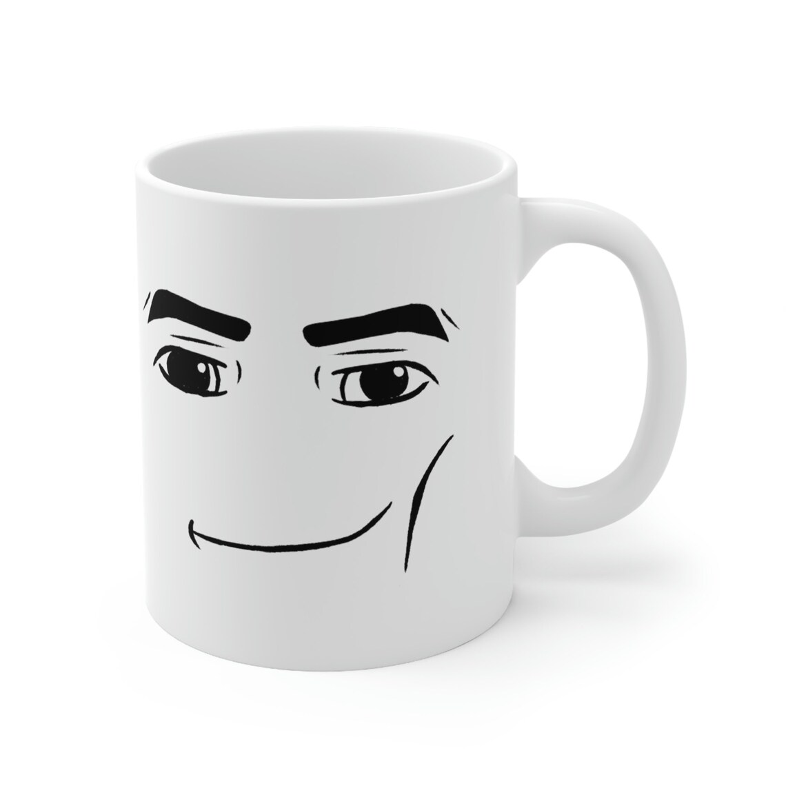 Roblox Man Face, Meme Mug, Funny Mug, Gift Idea for Kids or Friends ...