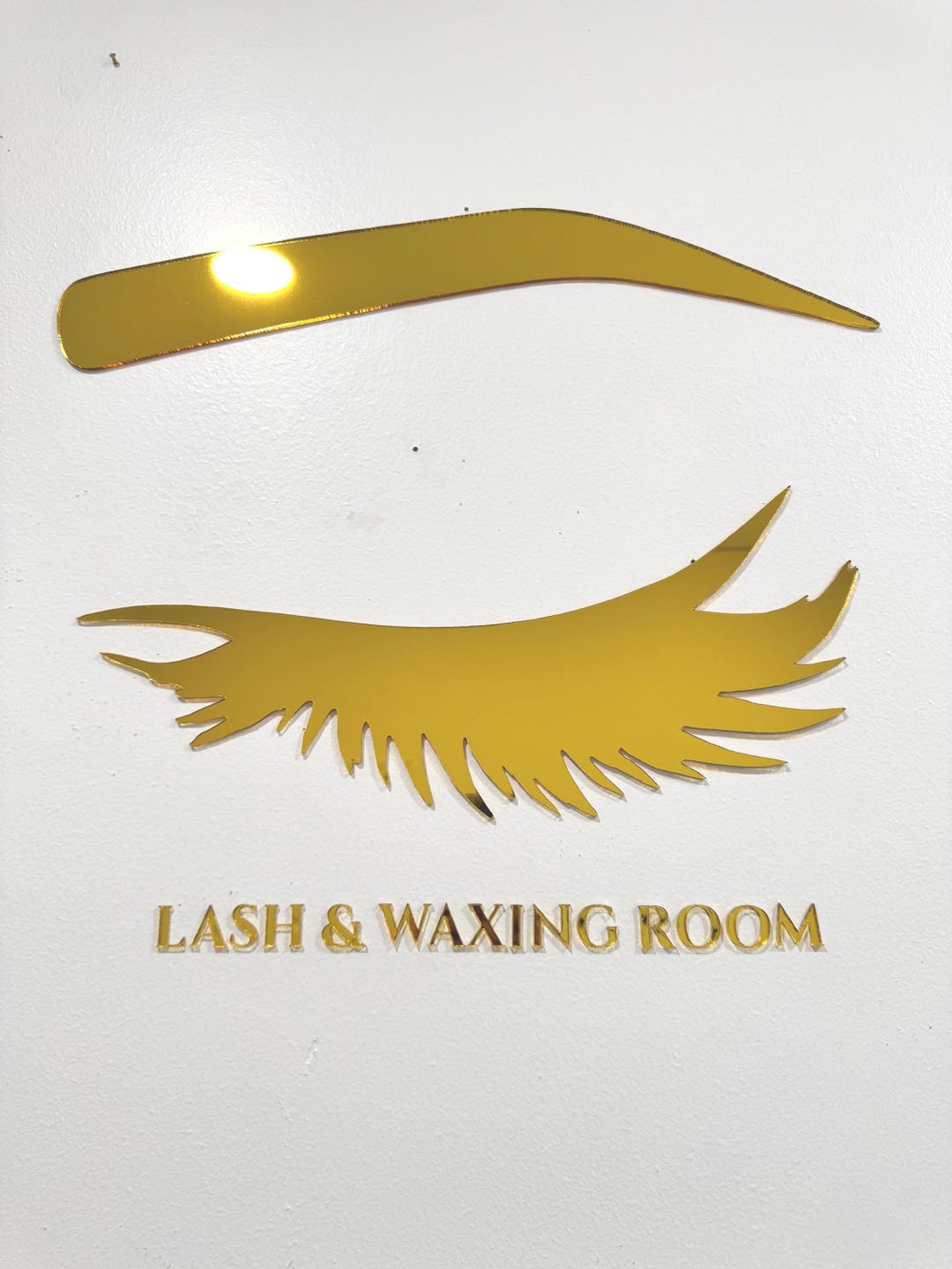 Lash Brow and Wax Artist Business Acrylic Sign: Stylish Salon Accent - Etsy