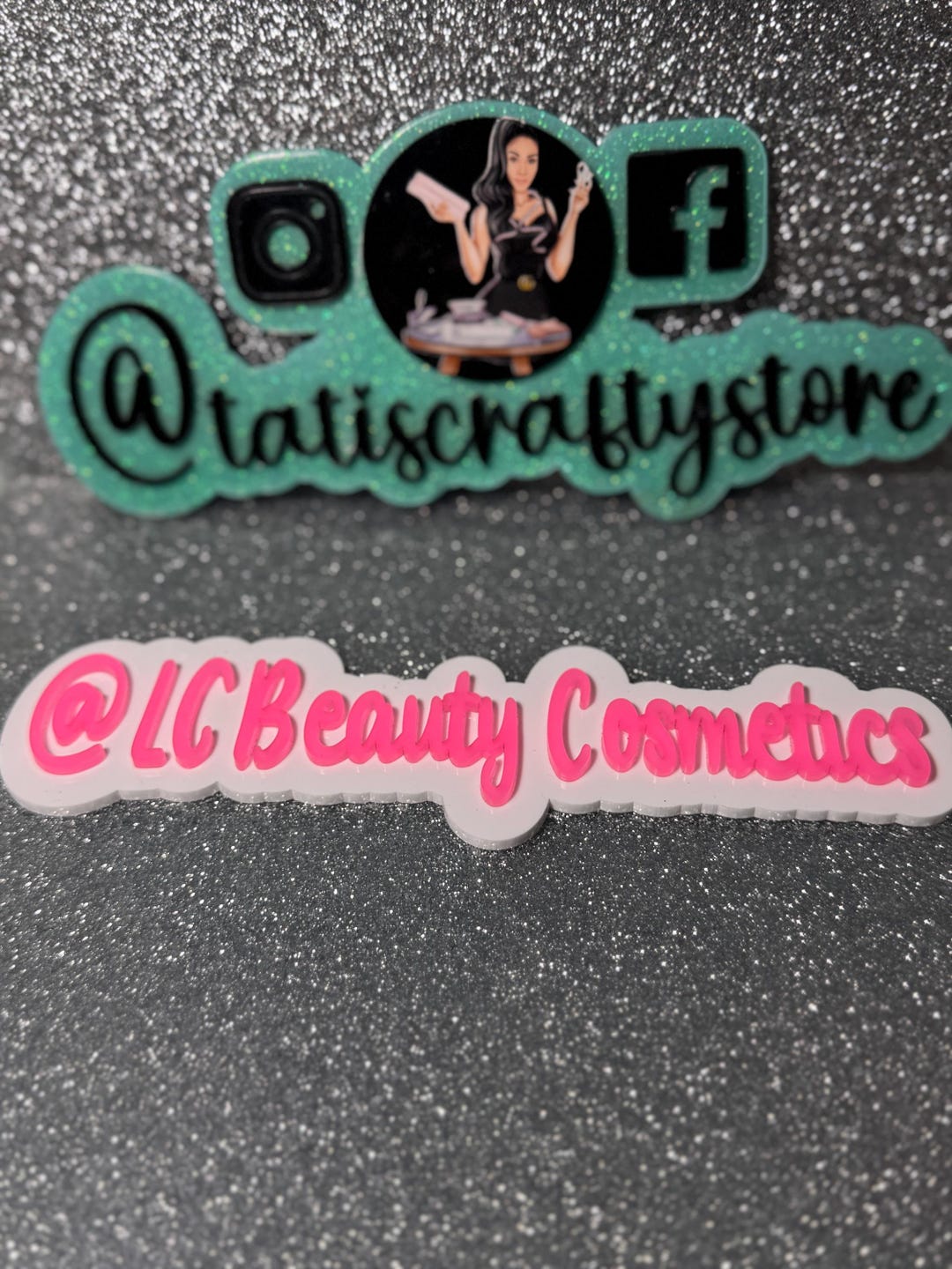 Custom Acrylic Social Media Watermark Sign: Business Photo Prop - Etsy